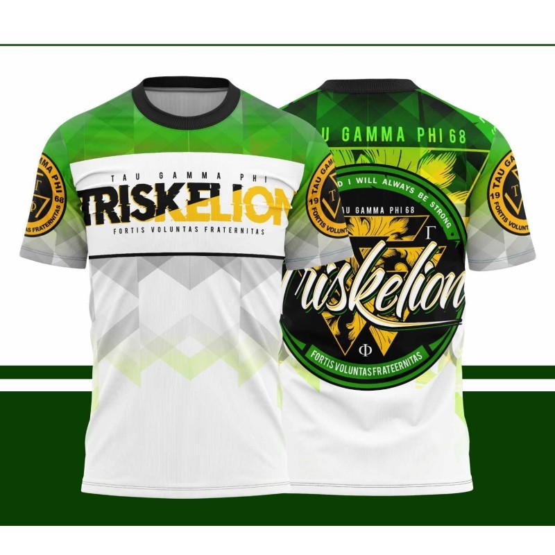 Tau Gamma Phi Triskelion Frat Shirt 56th Anniversary Full Sublimation ...