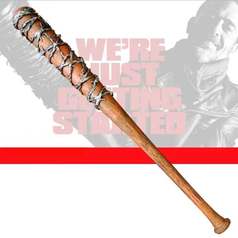 Halloween Cosplay Prop Walking Dead Baseball Bat PU Foam Weapon Movie ...