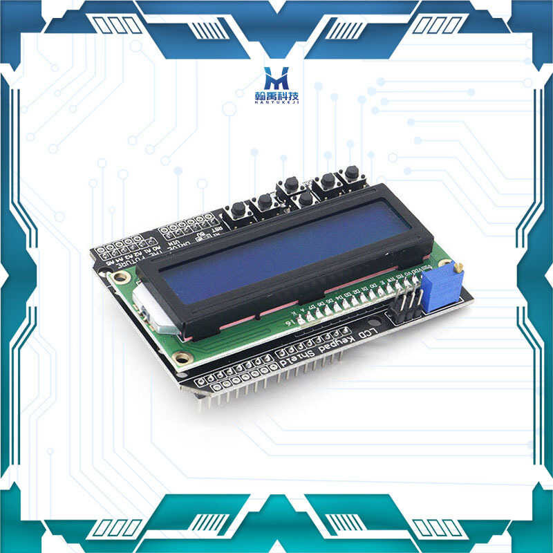 Lcd1602 Character Lcd Inputoutput Expansion Board Lcd Keypad Shield 9686