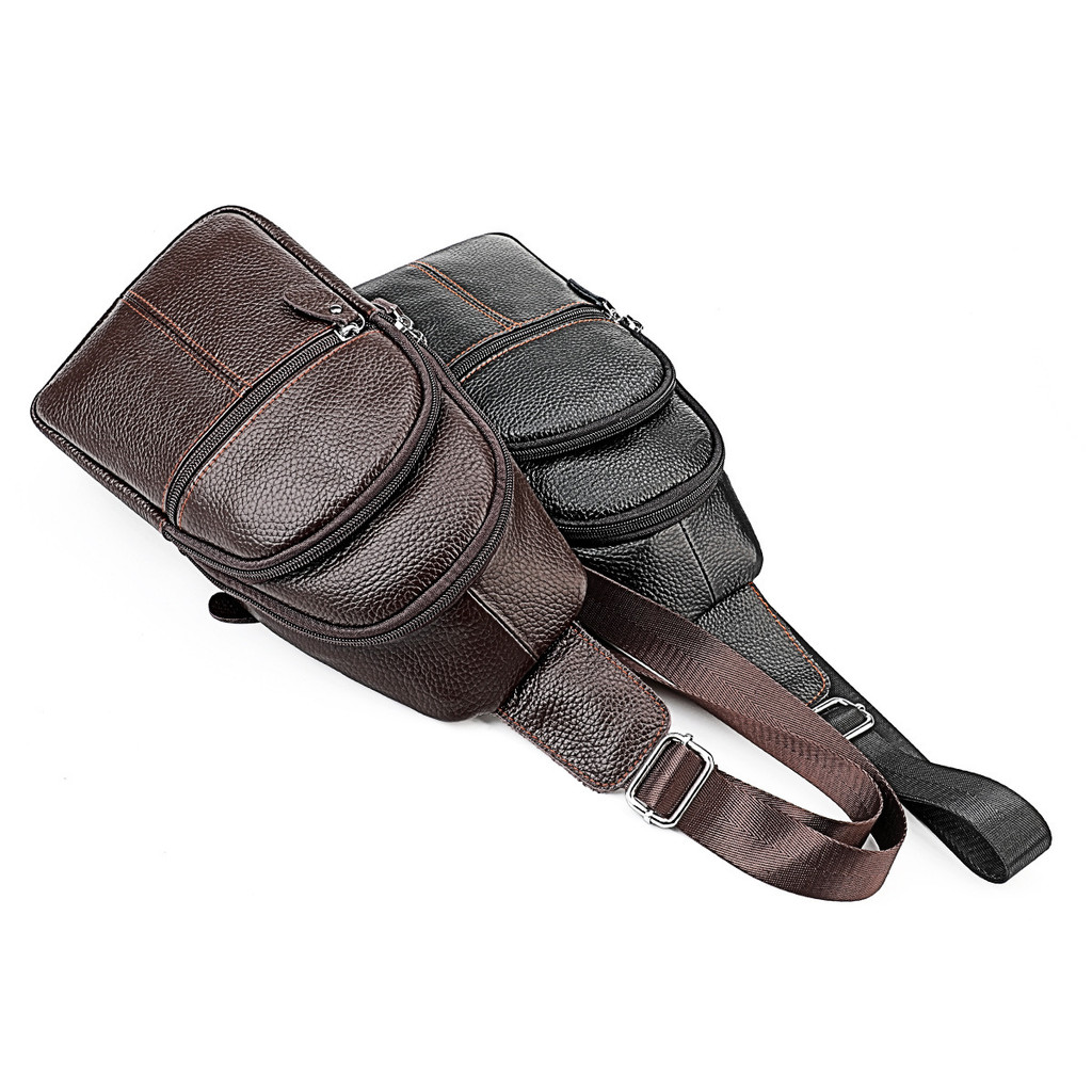 Guangzhou pagmamalaki bagay bagong tunay katad bag, kaswal na dibdib ...