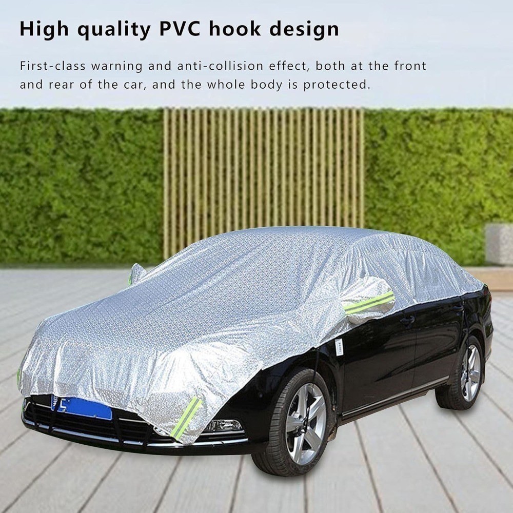 Universal Half Car Cover Outdoor Sedan/SUV Half Cover Dust Resistant Protection Cover For Sedan ...