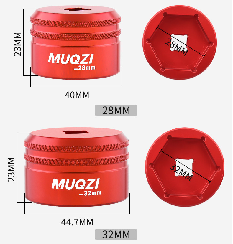 MUQZI Fork Top Cap Socket Kit 24 26 28 32mm Fork Top Cap Wrench For ...