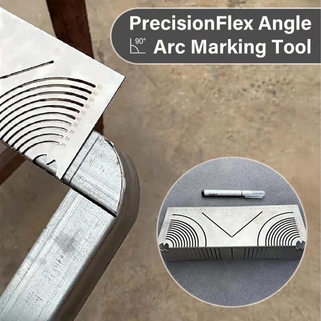 Multi-Drawing Ruler for Square Tube Rounded Corners and Angles 20-65mm ...