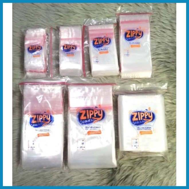 Zippy Plastic Zip lock bag (100pcs) | Shopee Philippines