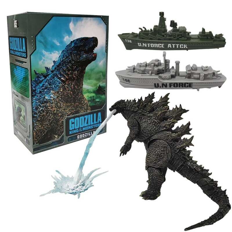 Action * Godzilla Figure 16Cm Wtih Heat Ray Ship Nuclear Energy Jetting ...