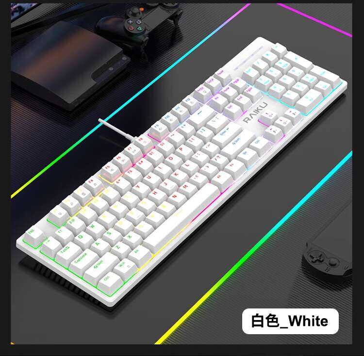 Real Mechanical Green Axis Keyboard Wired Gaming Esports Computer ...