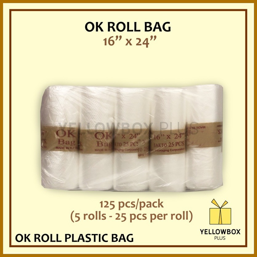 Ok Roll Bag 1 pack All-purpose Multi-Purpose Packing Bag clear plastic ...