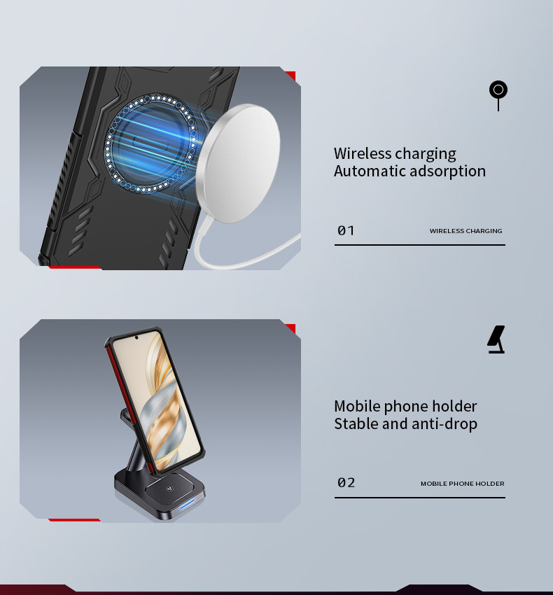 Honor X9C Magnetic heat dissipation Phone case Airbag shockproof Drop ...