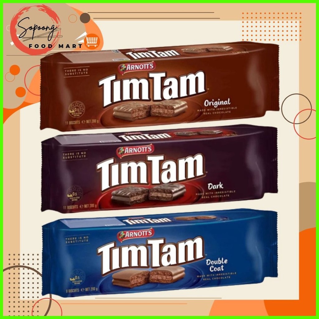 ⚖ [SOPOONG] Arnott's Tim Tam Chocolate Biscuits 200g | Shopee Philippines