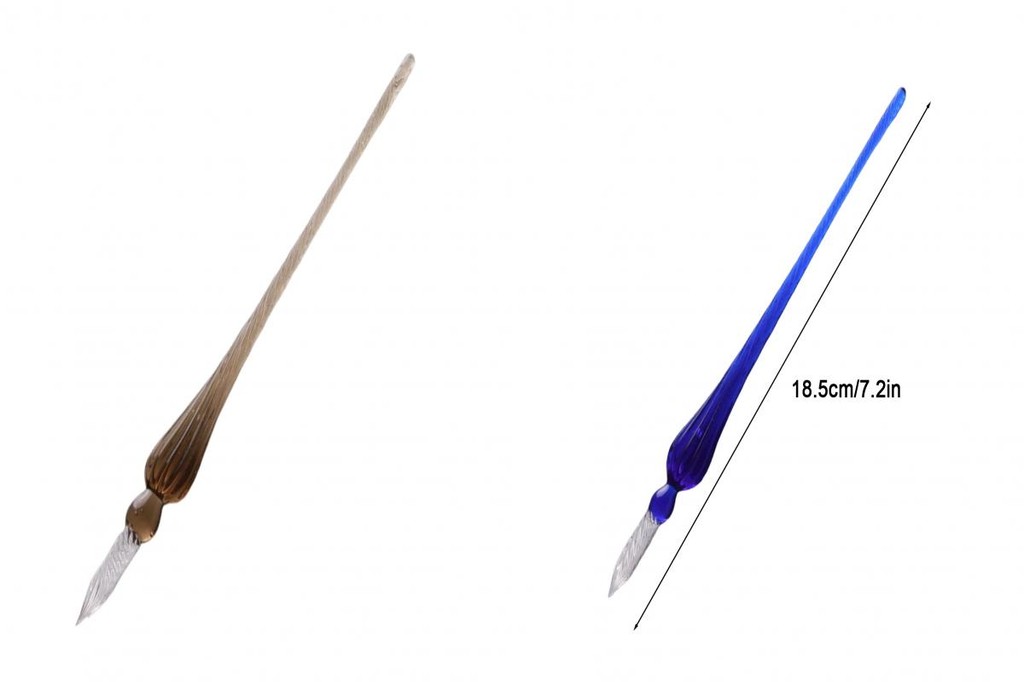 Ink Dipping Pen Lively Color Effects Pen Vibrant Glass Dip Pen for ...