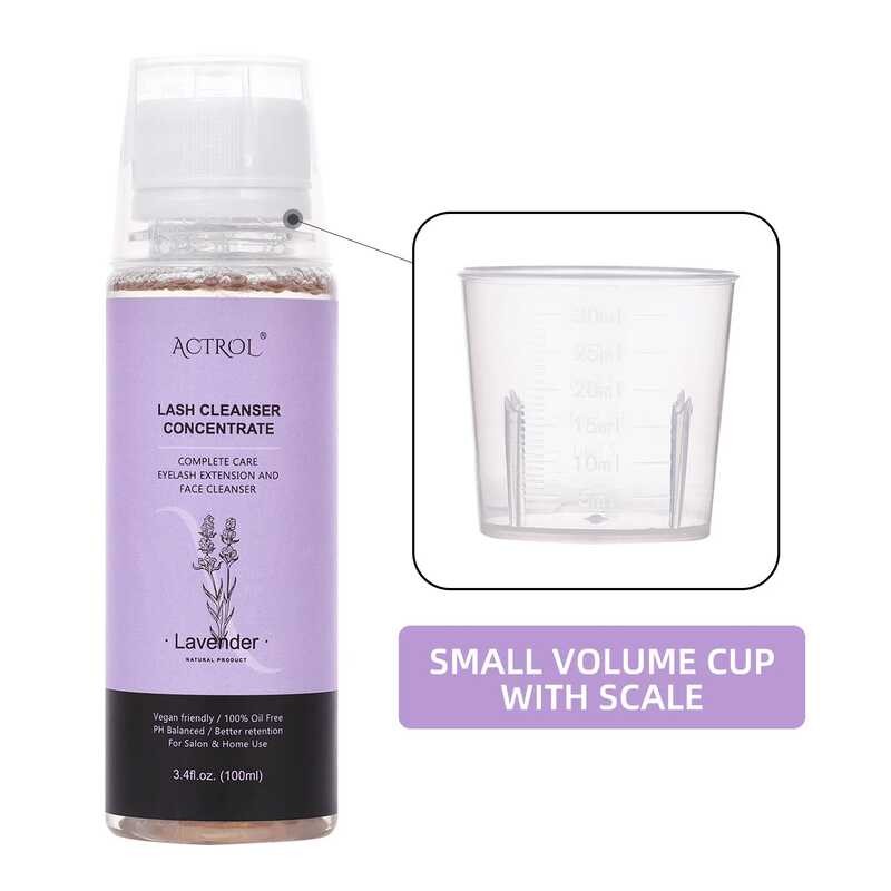 100Ml ACTROL Shampoo Concentrate No Stimulation Lash Cleanser DIY ...