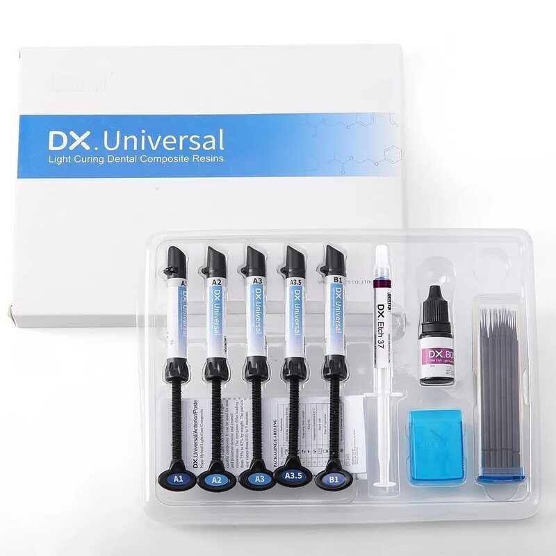 Dental Curing Dentex Light Glue Universal Composite Resin/Adhesive Bonding/Etch Gel Kit ...