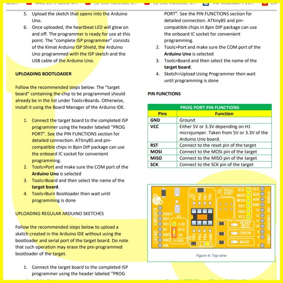 ☂ ♒ Kimat Arduino Isp Shield Arduinoisp Bootloader Isp Programmer