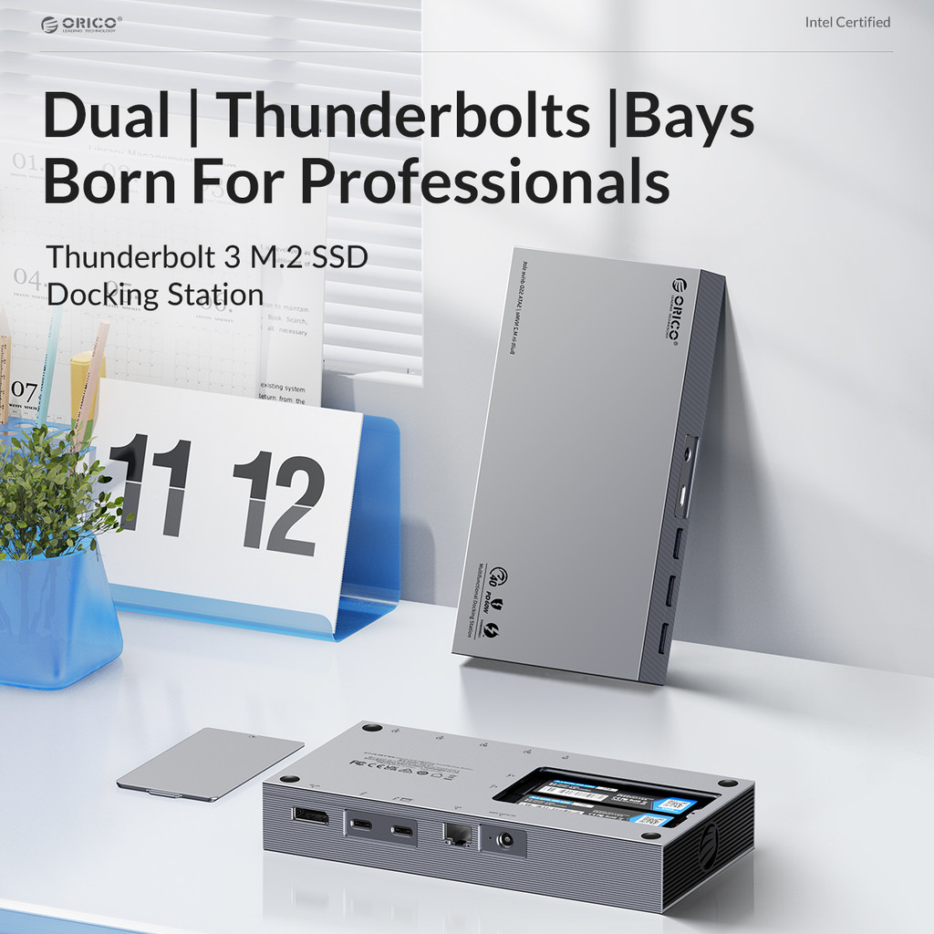ORICO Thunderbolt 3 Dock USB C Docking Station 15 in 1 Docking Station ...