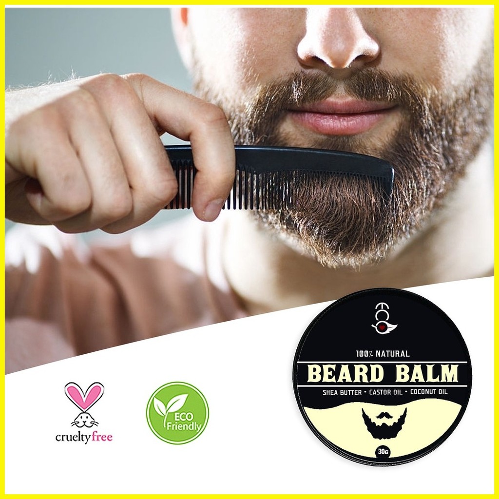 Eco Beard Balm Leave-in Conditioner - Made with only Natural ...
