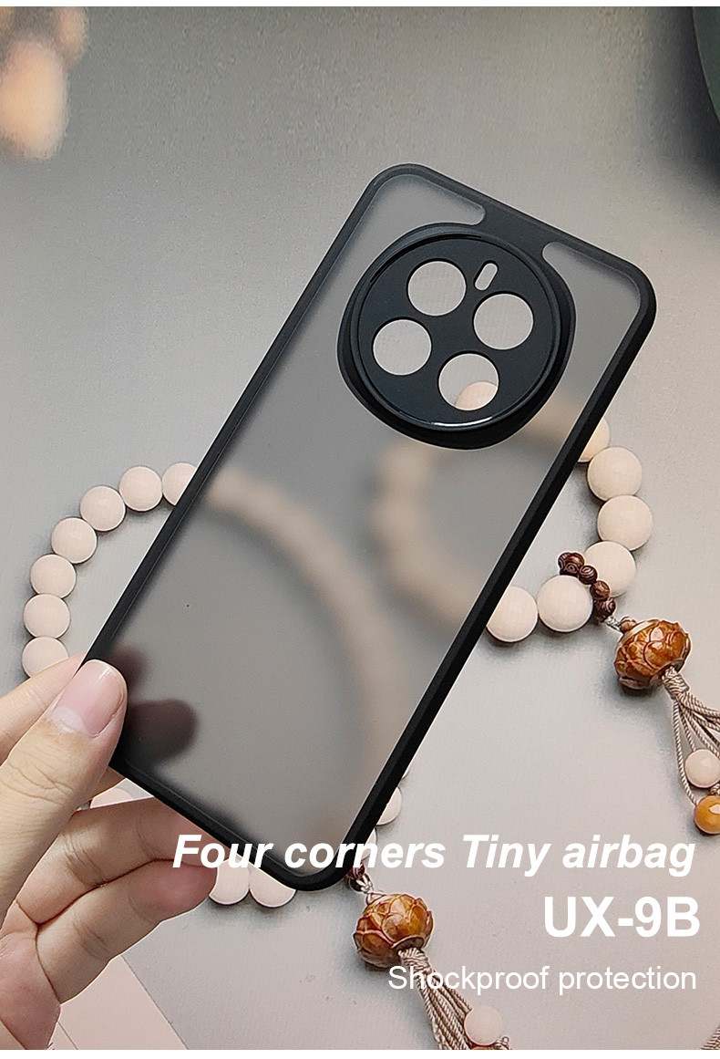 For Honor Magic7 5G Case IMAK UX-9B Hard Back + Soft Border Frame Cover for Honor Magic 7 Pro 5G ...