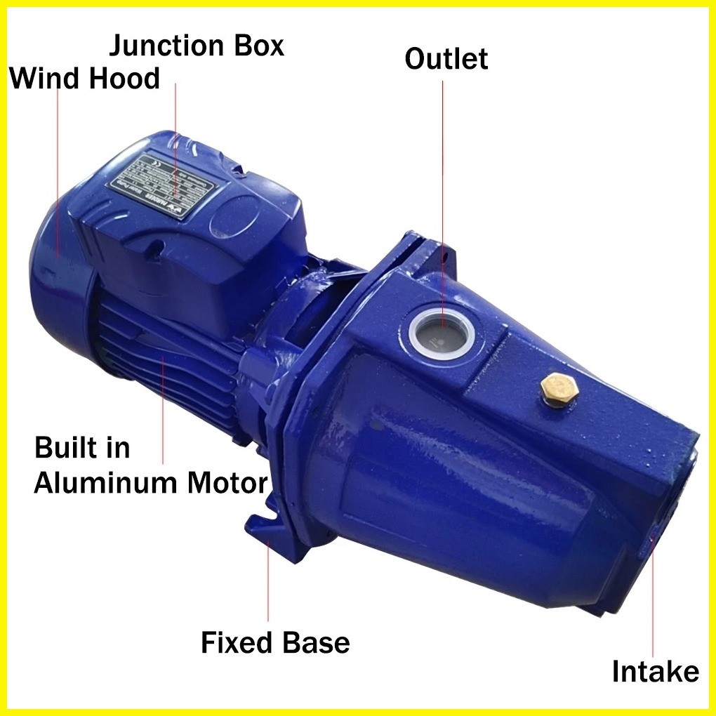 1HP Jet Pump Electric Water Booster Pump Self Priming Jetmatic Heavy ...