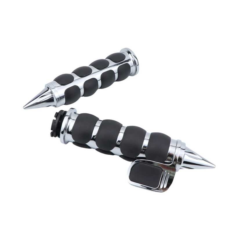Motorcycle 1" Handlebar Handle Bar End Hand Grips Para Sa Harley ...