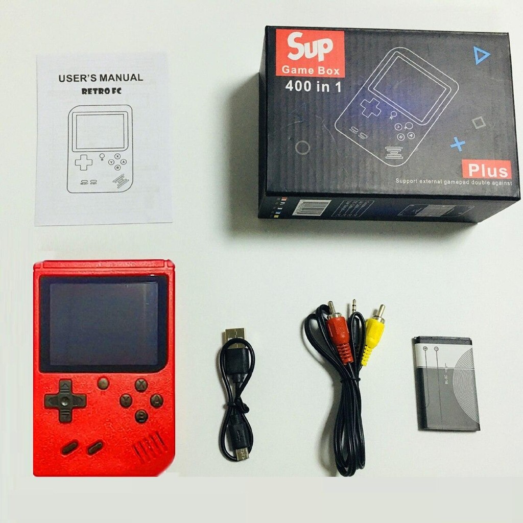 A Red Retro Classic Games Children's Handheld Small Game Console With ...