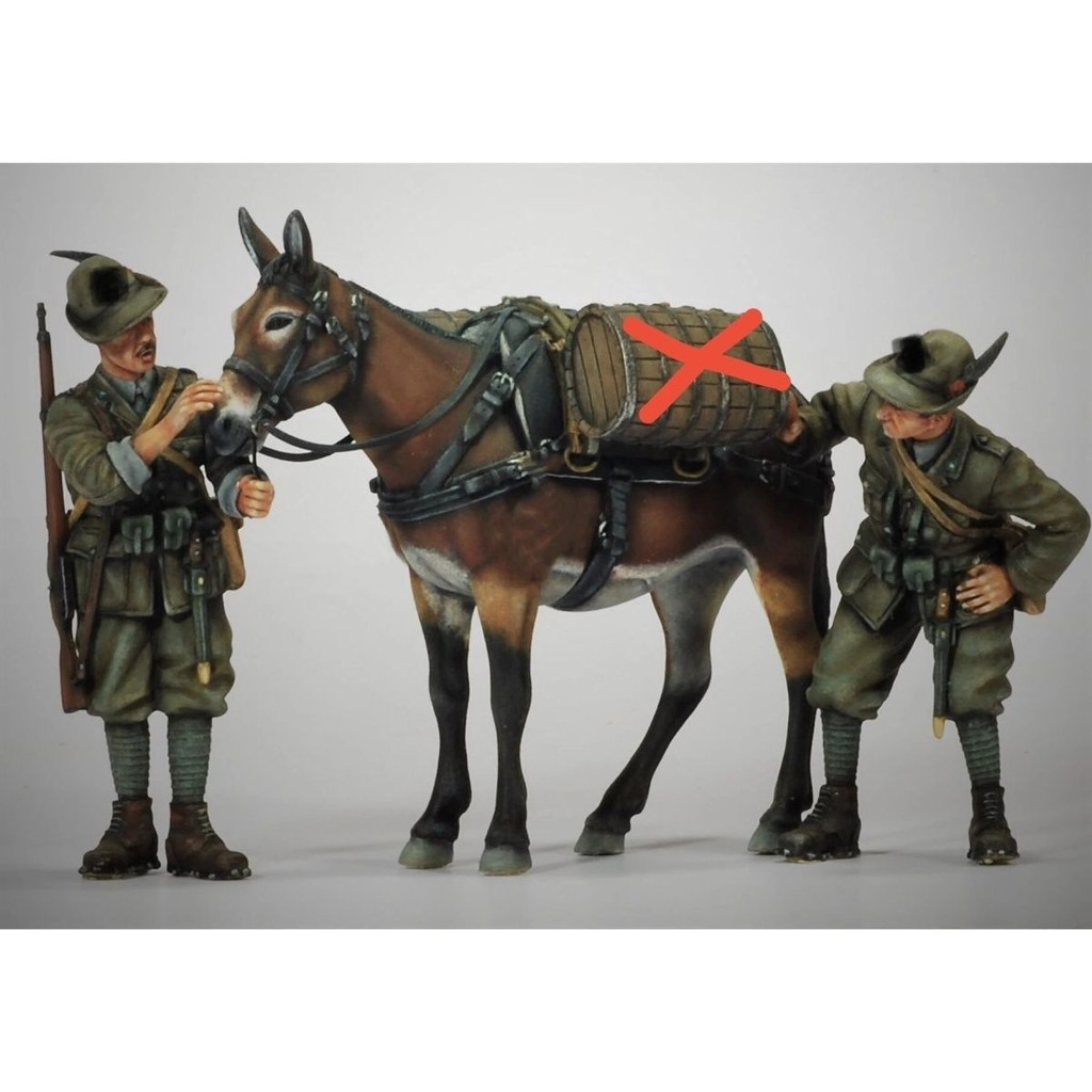 60 White Mold GK 1/35 Two Person And Mule Resin Model White Mold F160 ...