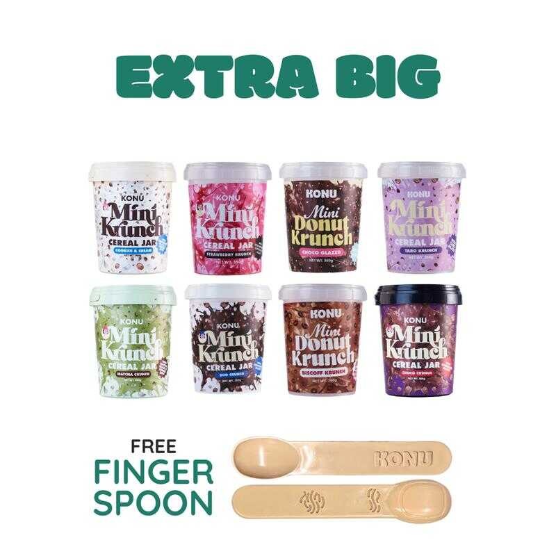 Konu Mini Krunch Cereal Jar Extra Big Size - 360G Chocolate Snack: Tick Shop Exclusive Free ...