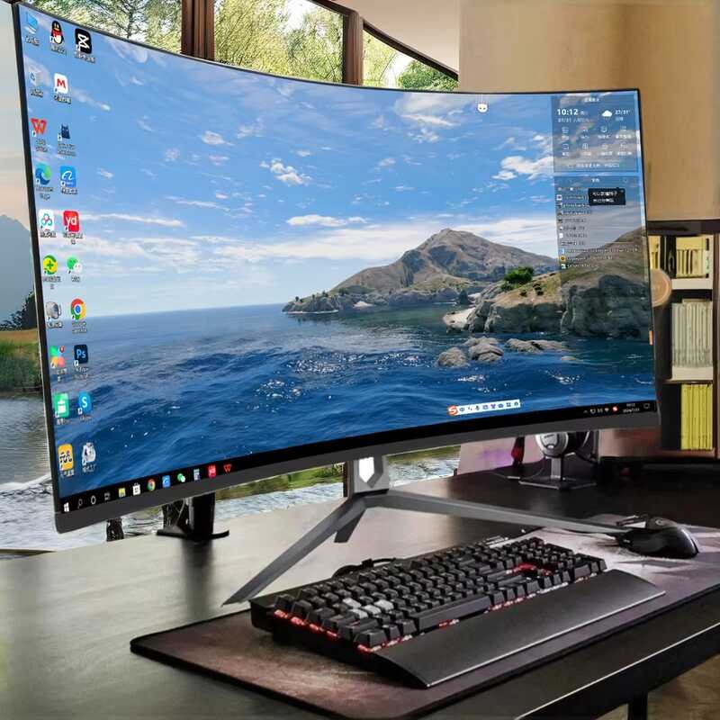 High Quality 20 27 32 Inch 2800R Curved Computer VA Panel Frameless ...