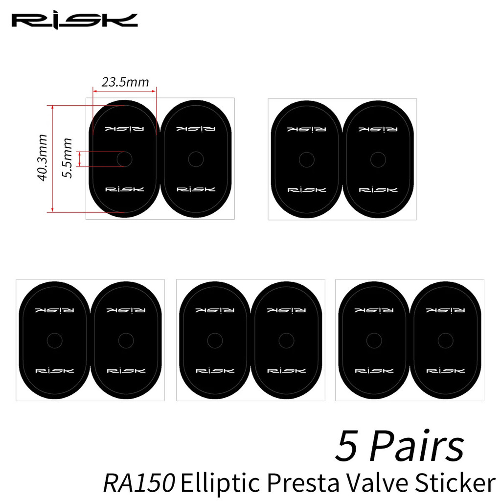 RISK Mountain Road Bicycle Presta Valve Sticker Bike Tire Air Nozzle ...