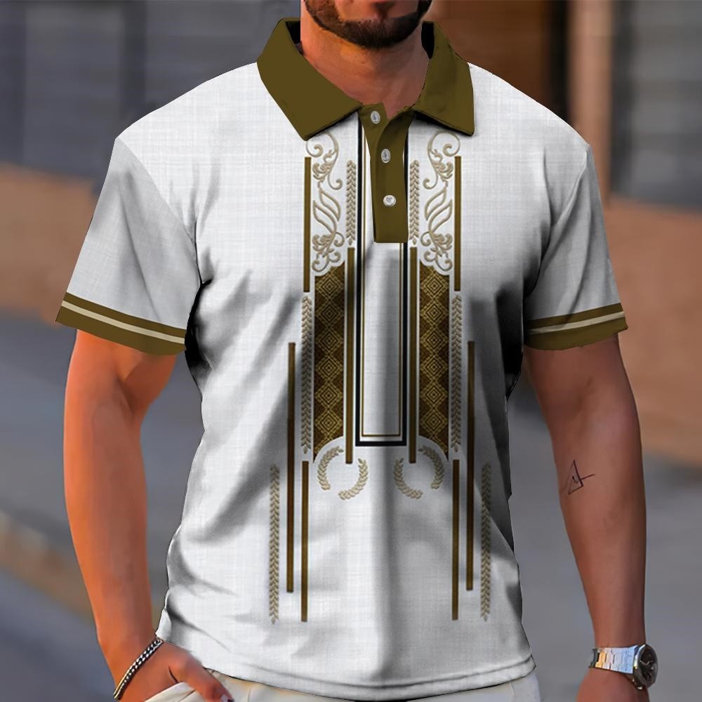 Barong Full sublimation Polo Shirts for Men Bohemian Style Printed ...
