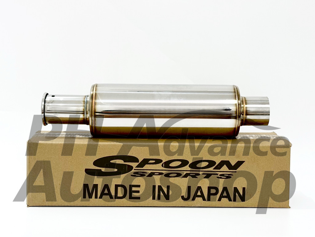 SPOON MUFFLER Free Flow High Quality All Silver Stainless | Shopee ...