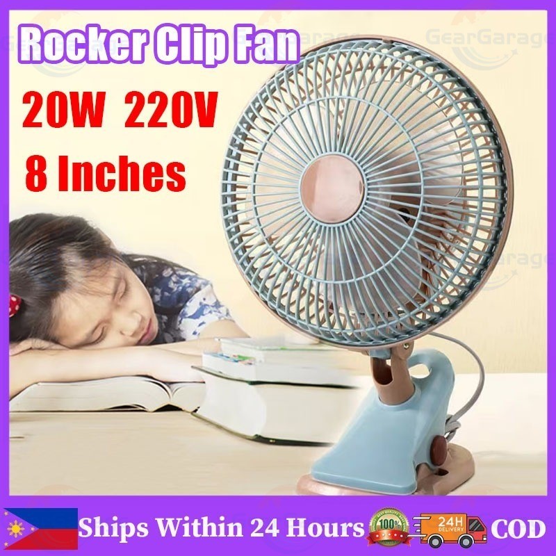 Portable Home Desk Clip Fan Shaking Head Mute Mini Electric Fan Desktop ...