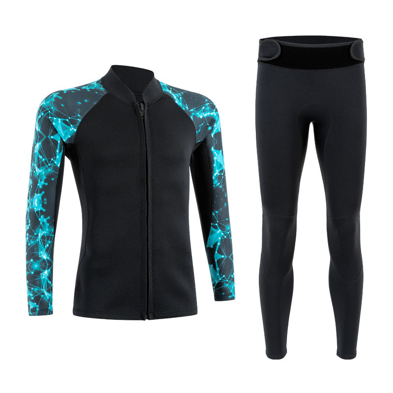 New 2MM Warm Diving Suit Men And Women Split Sun Protection Jellyfish ...
