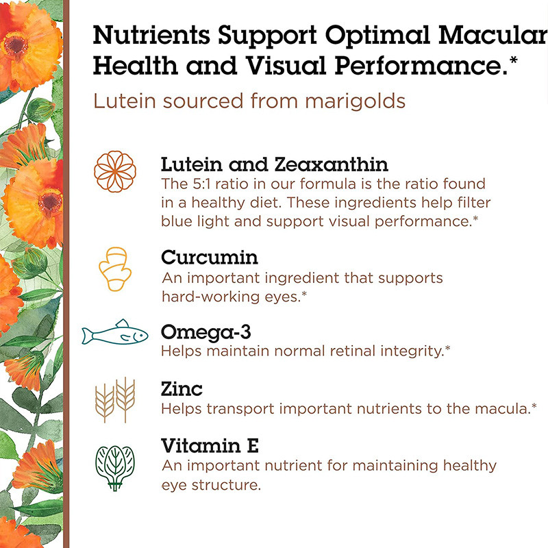 Pslalae Supports Eye Health, Visual Performance - Lutein, Zeaxanthin ...