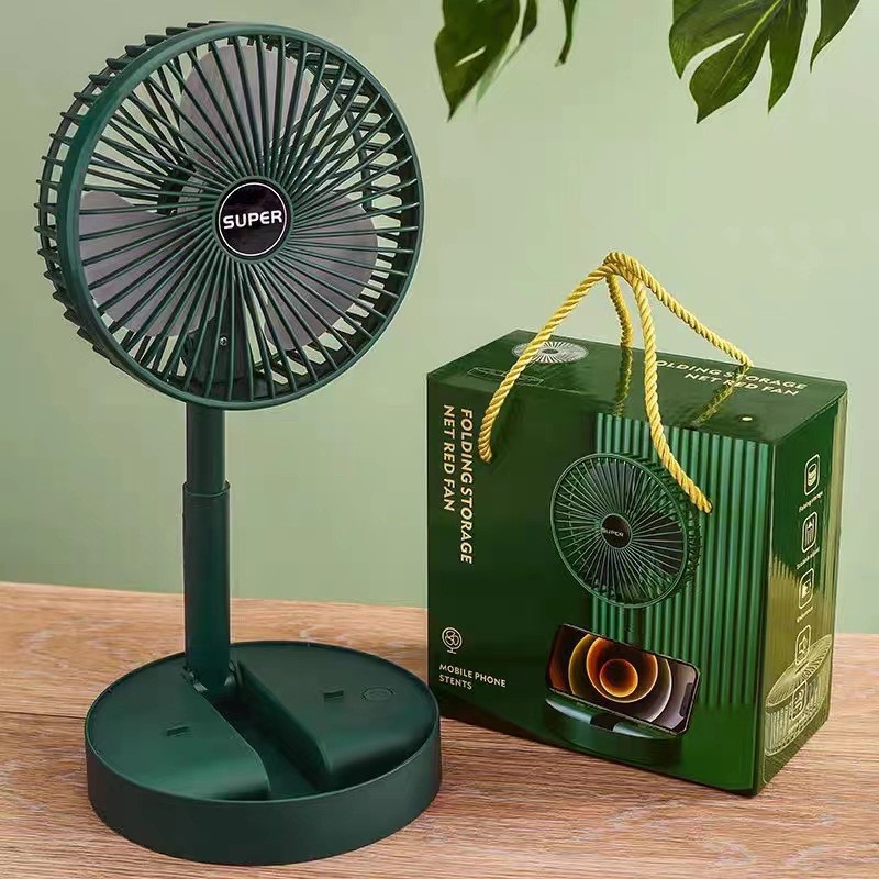 Desktop Folding Fan Small Office Desk 2025 New Home Silent Portable ...