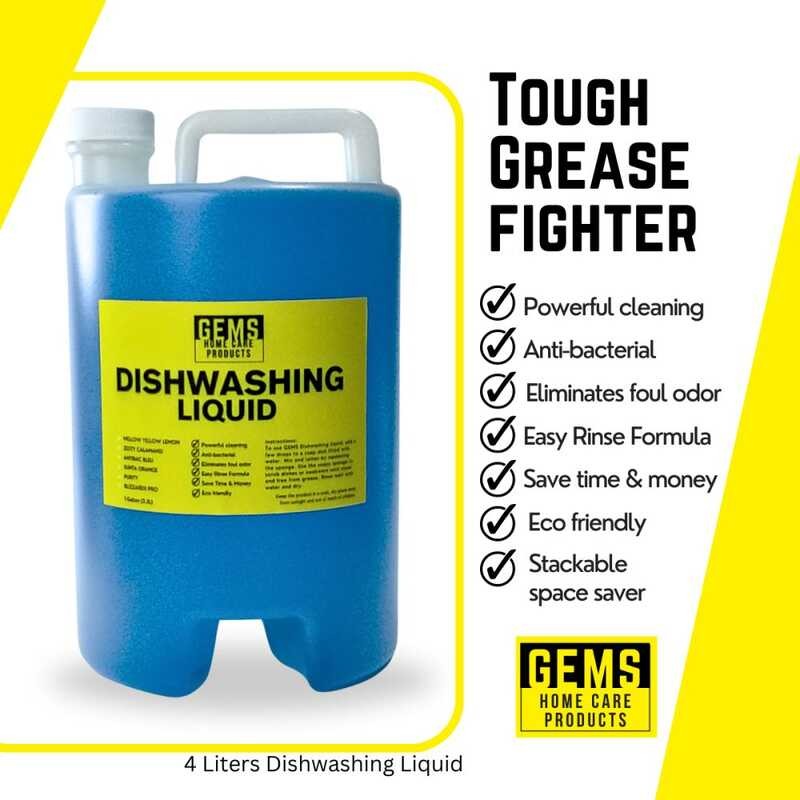 GEMS Dishwashing Liquid Stackable (4 Liters) | Shopee Philippines
