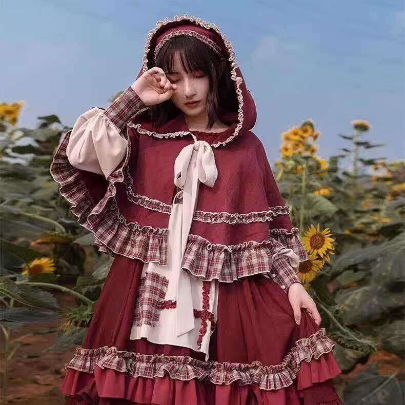 Tt Little Red Riding Hood Cosplay Performance Cloak Everyday Princess ...