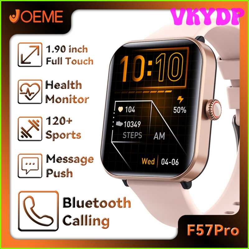 VKYDP JOEME F57pro Bluetooth Call Smart Watch 100 Sport Mode 24 Hrs ...