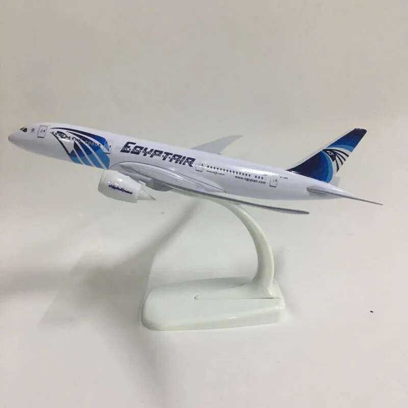 TUTU * JASON 20Cm Plane Model Airplane EGYPTAIR Boeing 787 Aircraft 1: ...