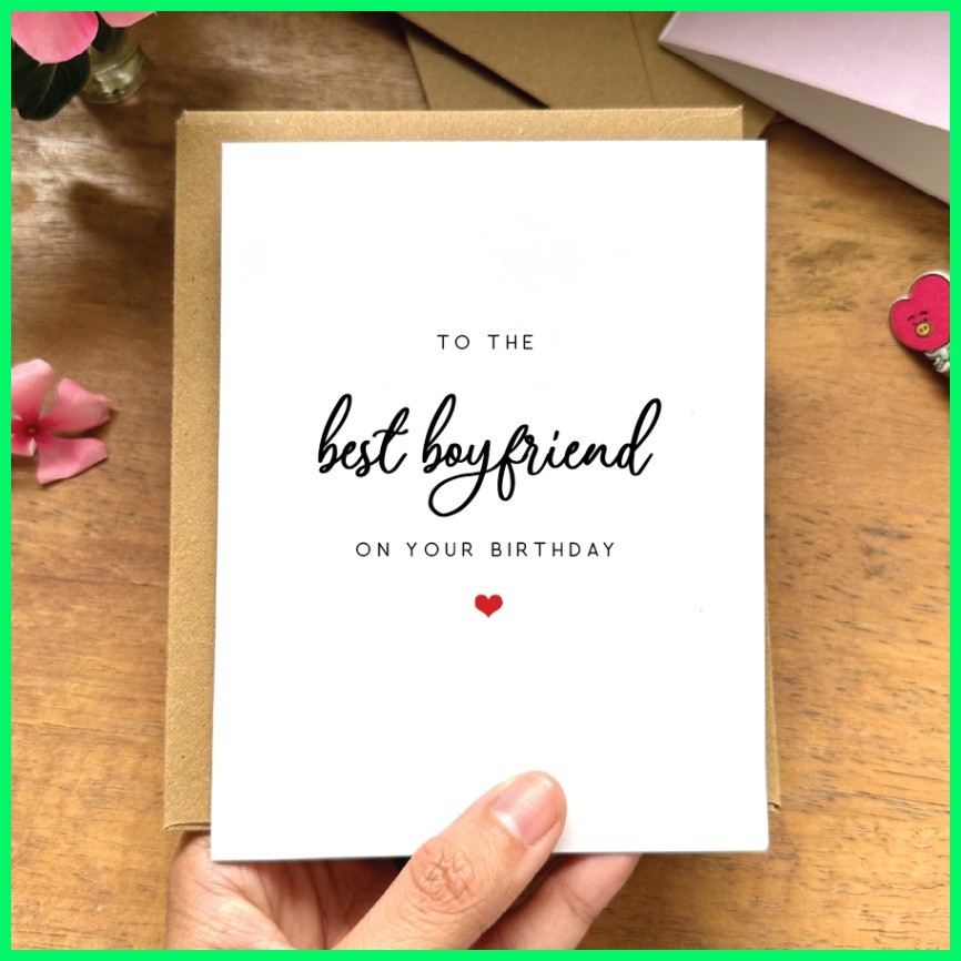 ☢ Sweet Birthday Card for Boyfriend - To the best boyfriend on your ...