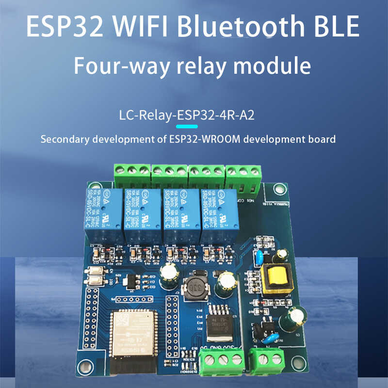 Ac220v/Dc5-30V ☆ 4Channel Relay Module Esp32-Wroom-32E WIFI Bluetooth BLE Development Boards ...
