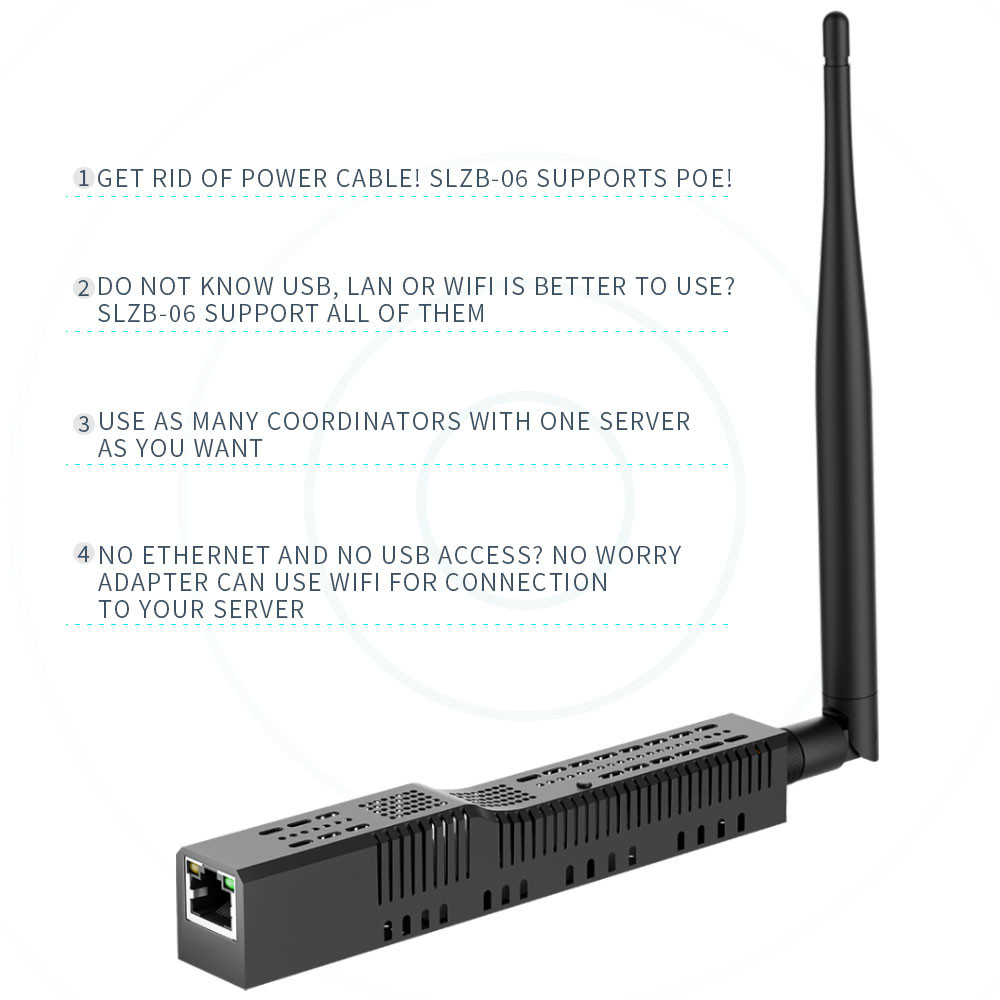 Smlight Slzb 06m Zigbee 30 To Ethernetusband Wifi Gateway 