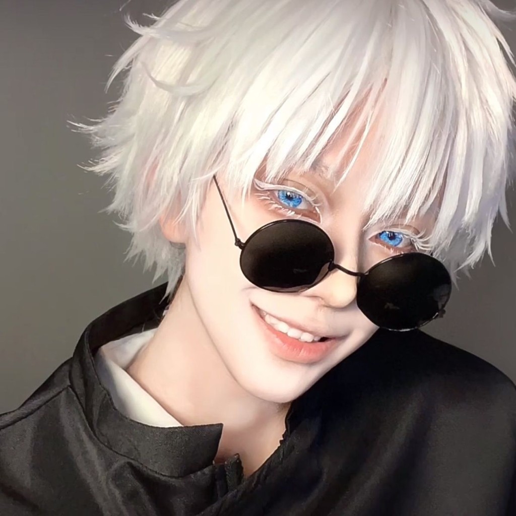 JeweLens 1pair Satoru Gojo Cosplay Blue Color Contact Lenses Jujutsu ...