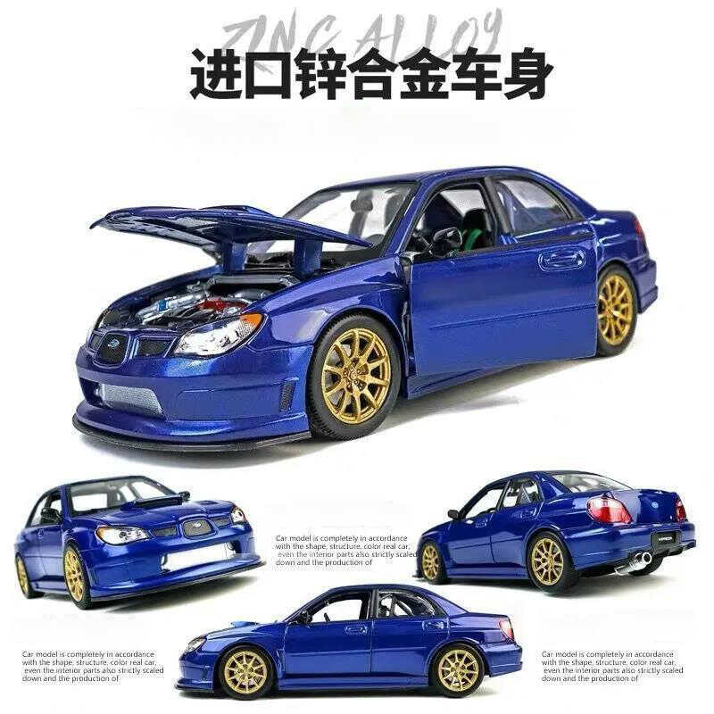 1:24 WELLY Subaru Impreza WRX STI ercar Alloy Model Diecasts & Vehicles ...