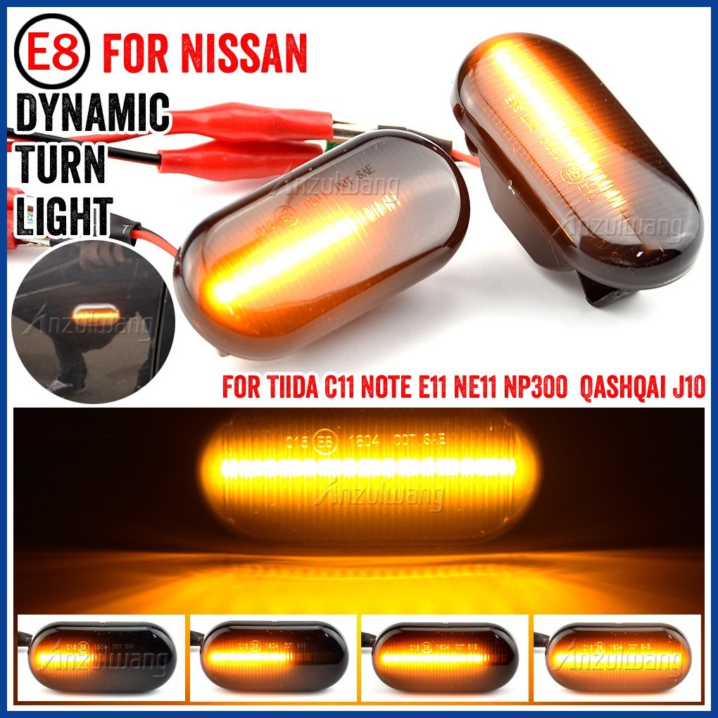 LED Dynamic Side Marker Turn Signal Light For Nissan 350Z Z33 Frontier ...