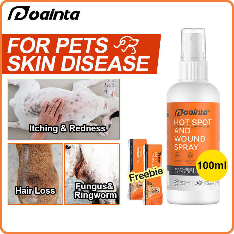 Pet PUAINTA Labag-fungal para sa aso at pusa Pipot Skin Spray Scabies ...
