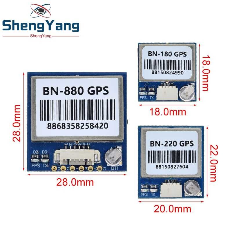 BN220 TZT BN180 BN-880 3.0V-5.0V TTL level GNSS For GLO Dual GPS Module Antenna Built in FLASH ...