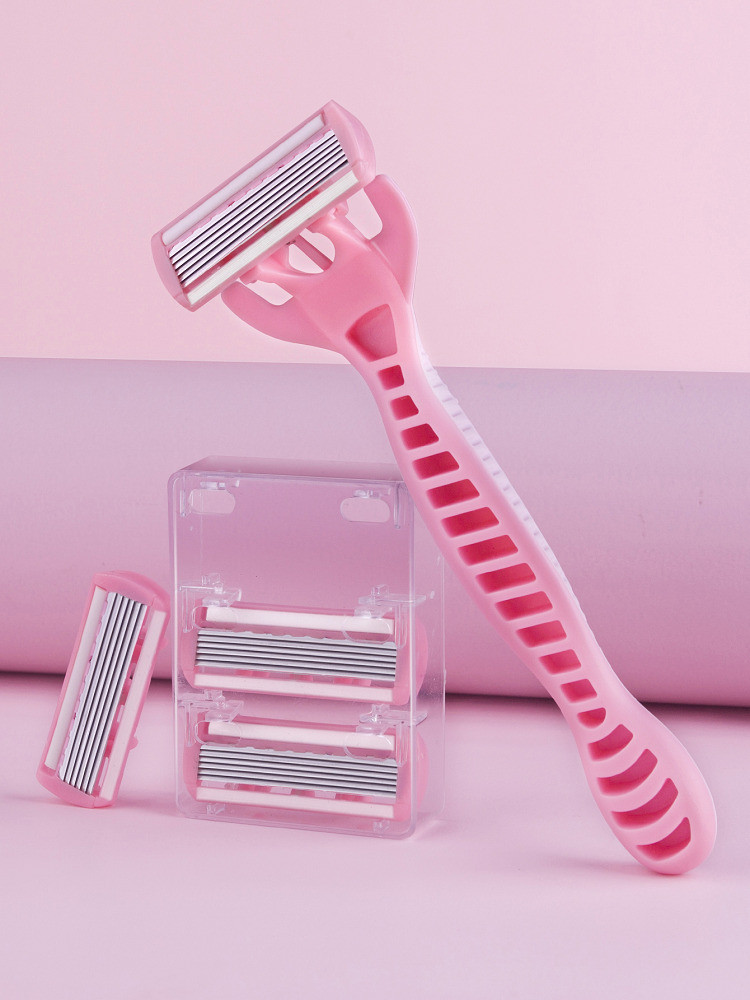 1 3 E5 Handle + 4 Blades/ Men And Women Hair Safety Bikini Aloe Strip ...