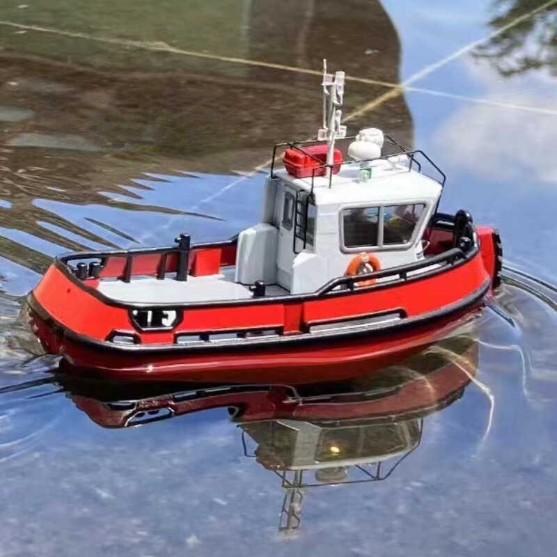 Damen 1/87 1004 RC DIY Assembly Boat Model Mini Cute Tugboat Kit ...