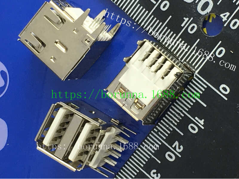 USB-A Female Type A Double Layer USB-A Female Interface USB Socket USB ...