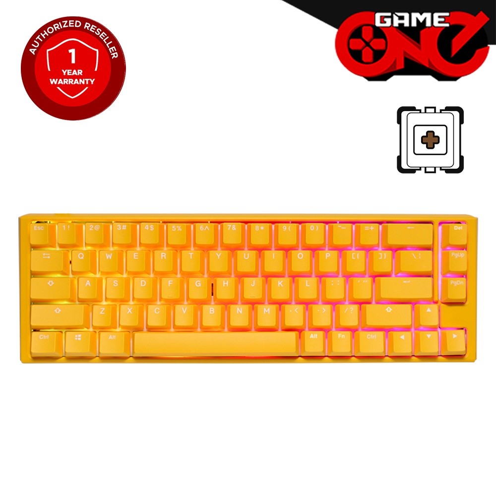 Ducky One 3 SF Yellow Ducky RGB Hotswappable Mechanical Keyboard ...