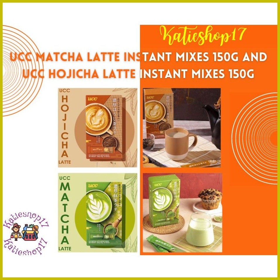 ♀ ♕ UCC Matcha Latte Instant Mixes 150g and UCC Hojicha Latte Instant ...